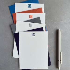 Custom Embossed Stationery Set, Letterpress Stationery With Envelope ...