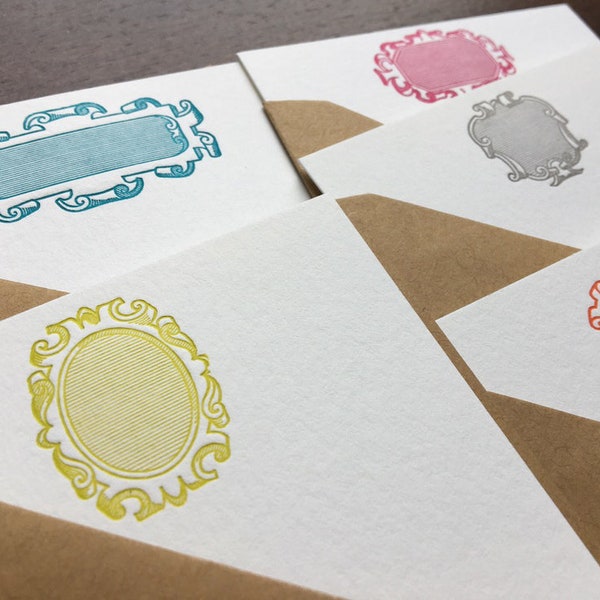 Letter Press Cards - Etsy