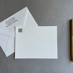 Custom Embossed Stationery Set, Letterpress Stationery With Envelope ...