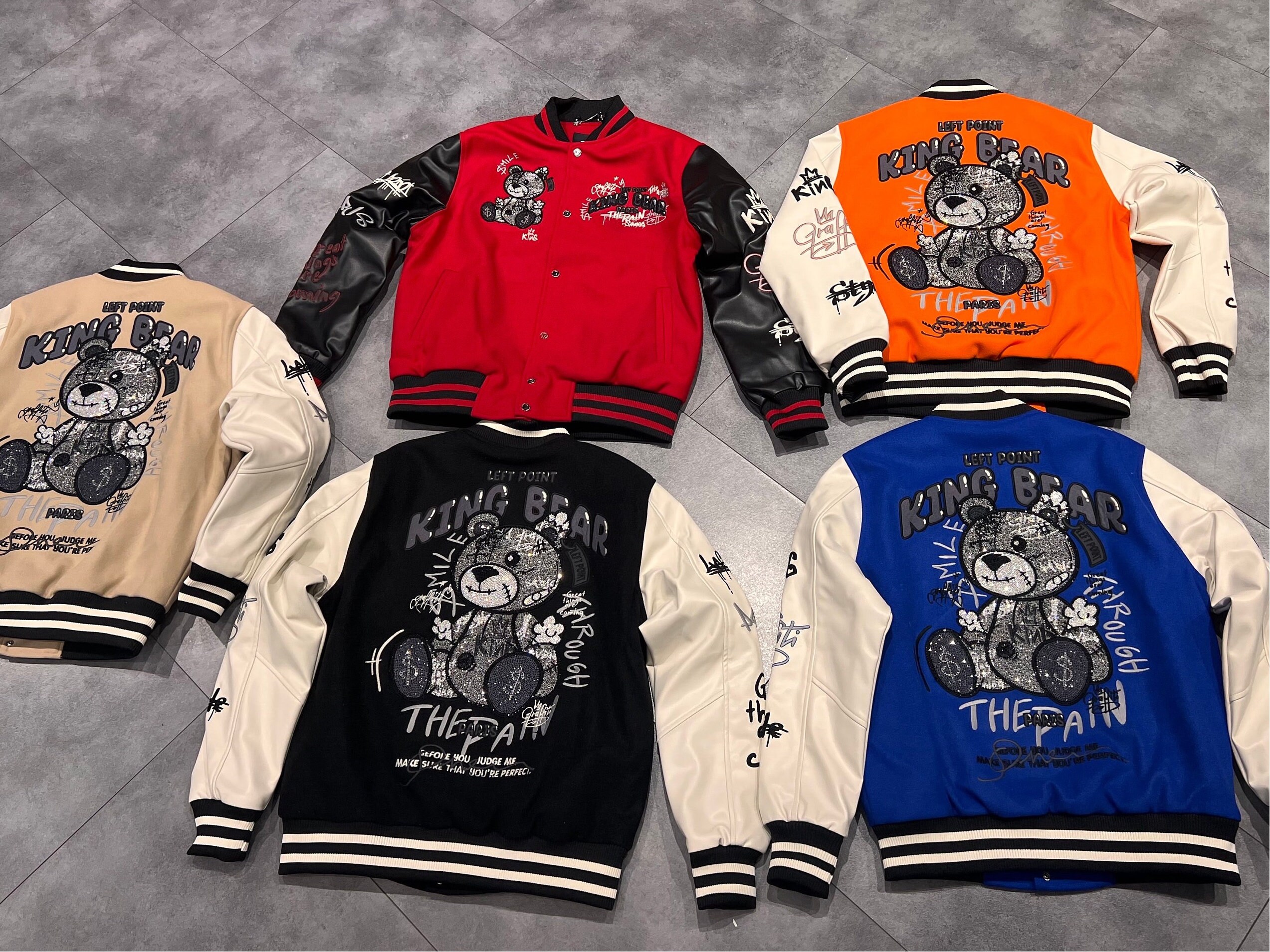Shine Bright Like a Diamond Unique Men Varsity Collage Bomber Jacket ...