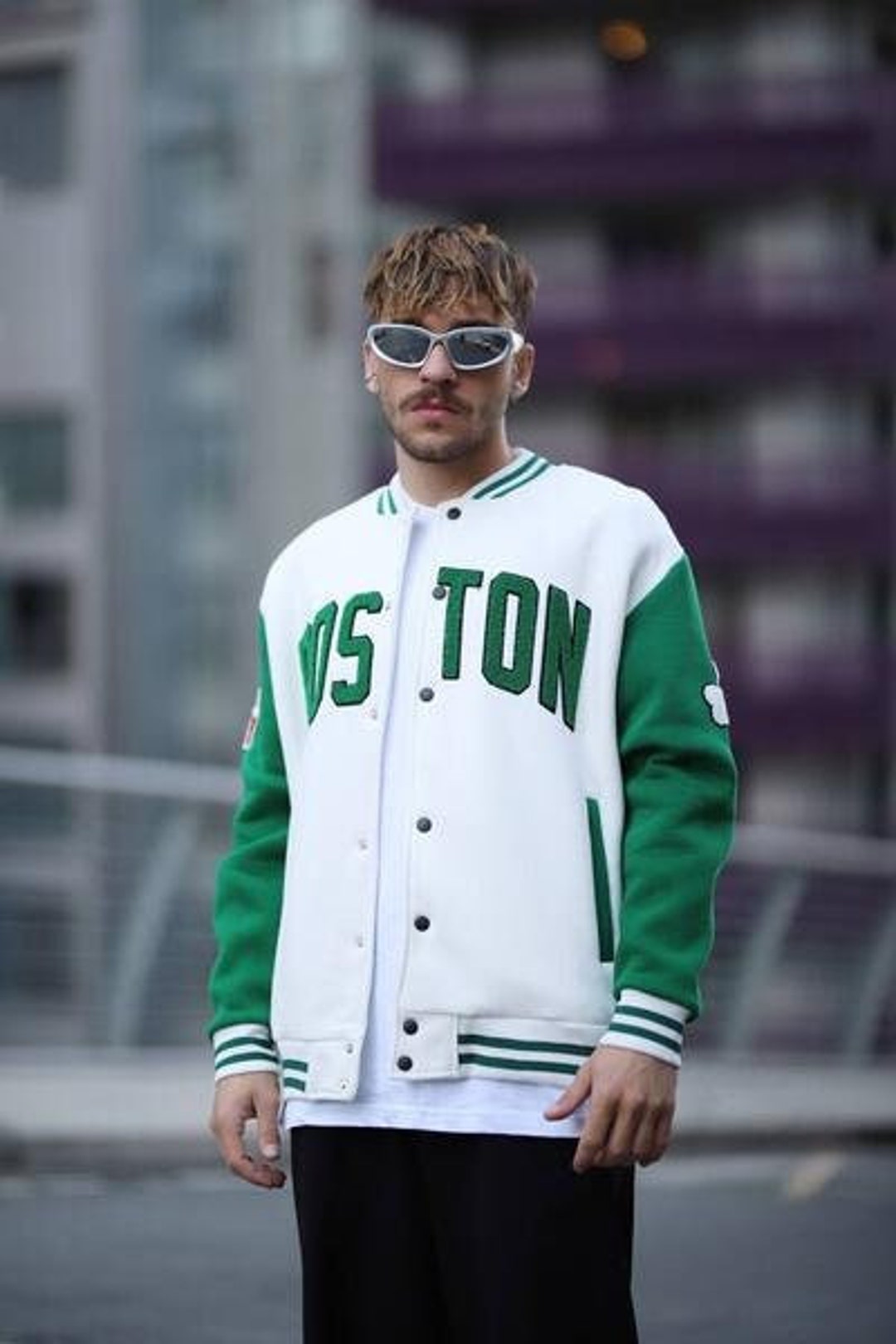BOSTON Varsity Jacket Bomber College Jacket Streetwear - Etsy Canada