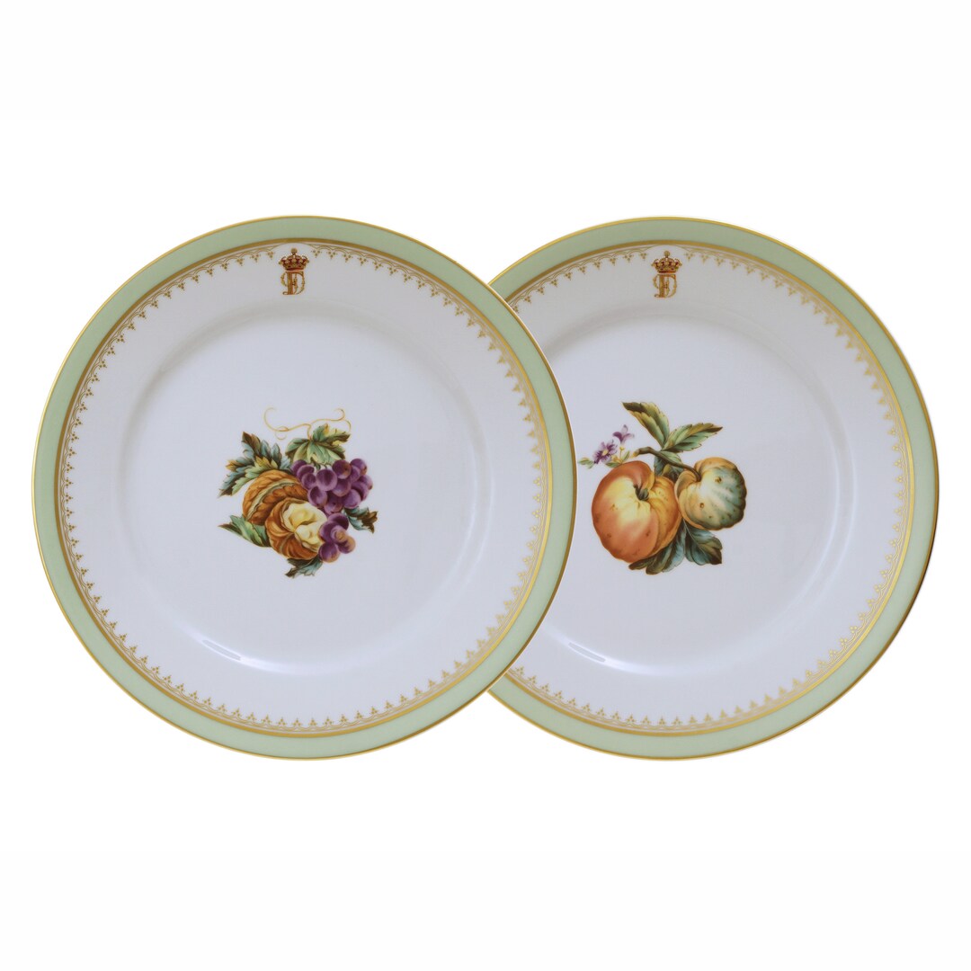 Royalty Plate Palacio Da Pena Botanical Plate Armorial Plate Cabinet ...