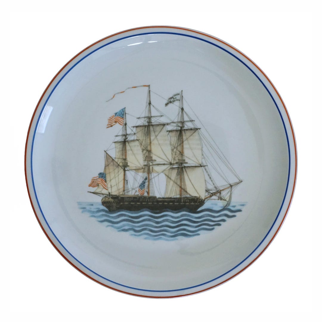Maritime Wall Plate Our Maritime Heritage American Frigate Chesapeake ...