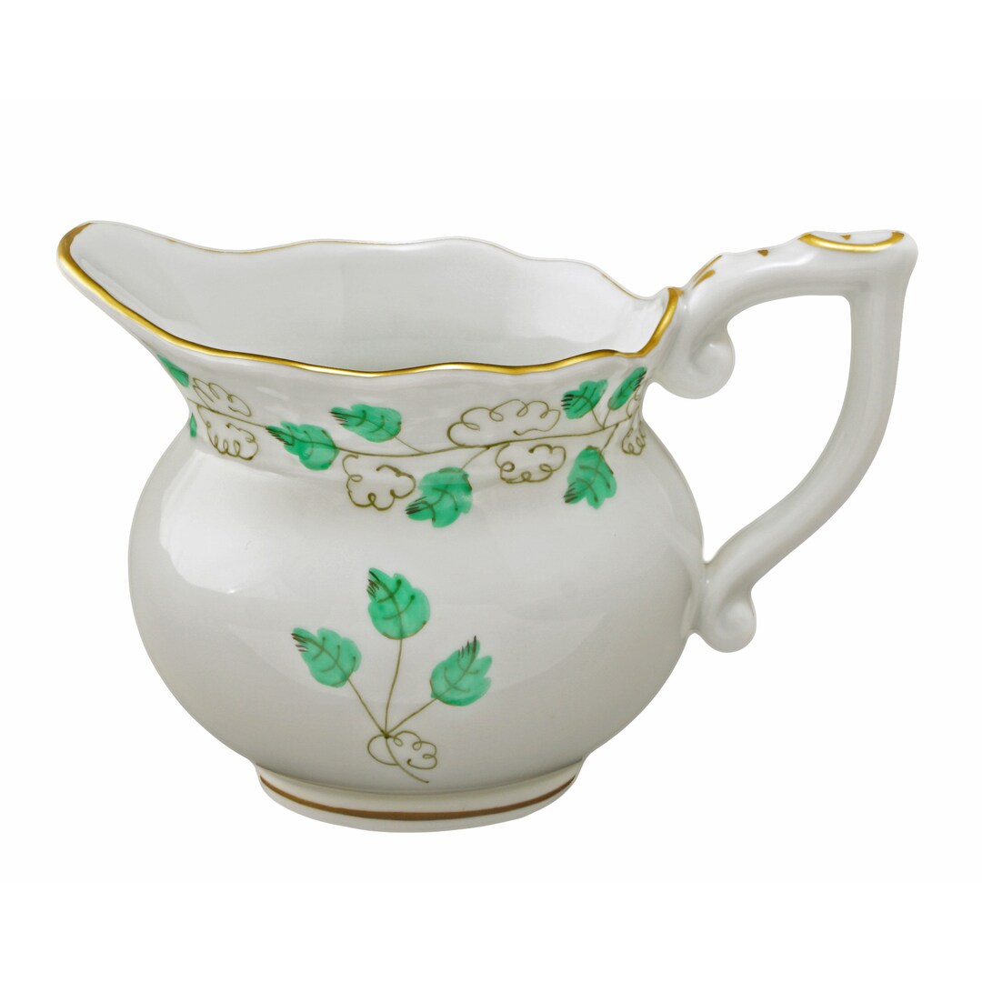 Herend Sabina Vert Pattern SABV Mini Cream Pitcher Porcelain - 20th ...