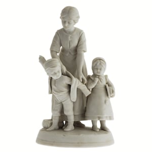 Antique Parian Mother and Children Group Figurine Collector Gift ...