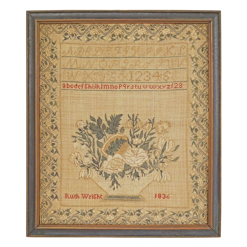 Antique Sampler - Etsy