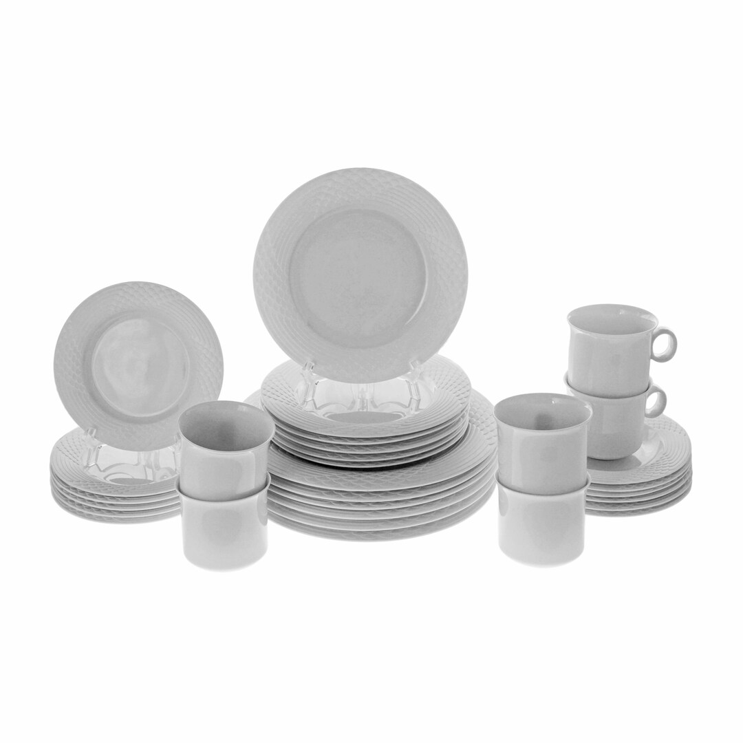 Scala White Modern Dinnerware Set by Hutschenreuther – 30 Pieces ...
