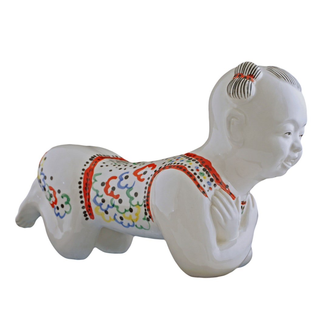Opium Pillow Kneeling Child Whimsical Gift MCM Signed Gloria Vanderbilt ...