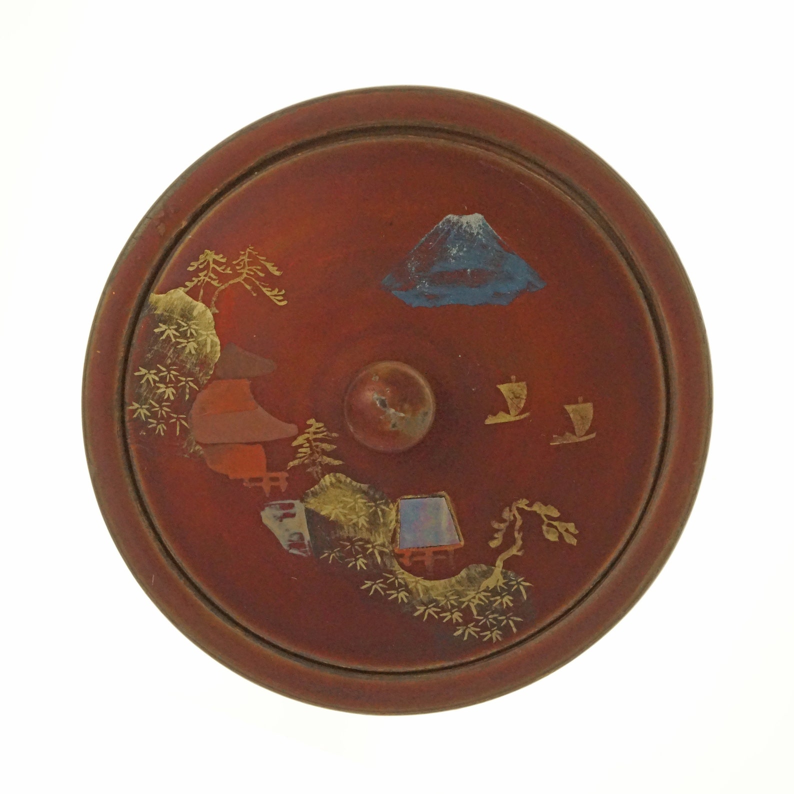Vintage Maruni Ware Lacquer Lazy Susan: Japanese Rotating Serving Tray ...