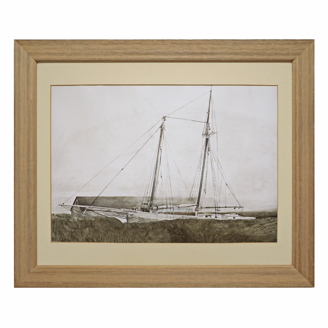 Andrew Wyeth Large Framed Print the Slip Entryway Wall Art Neutral ...