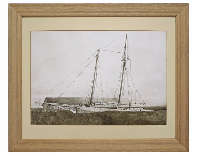 Andrew Wyeth Large Framed Print the Slip Entryway Wall Art Neutral ...