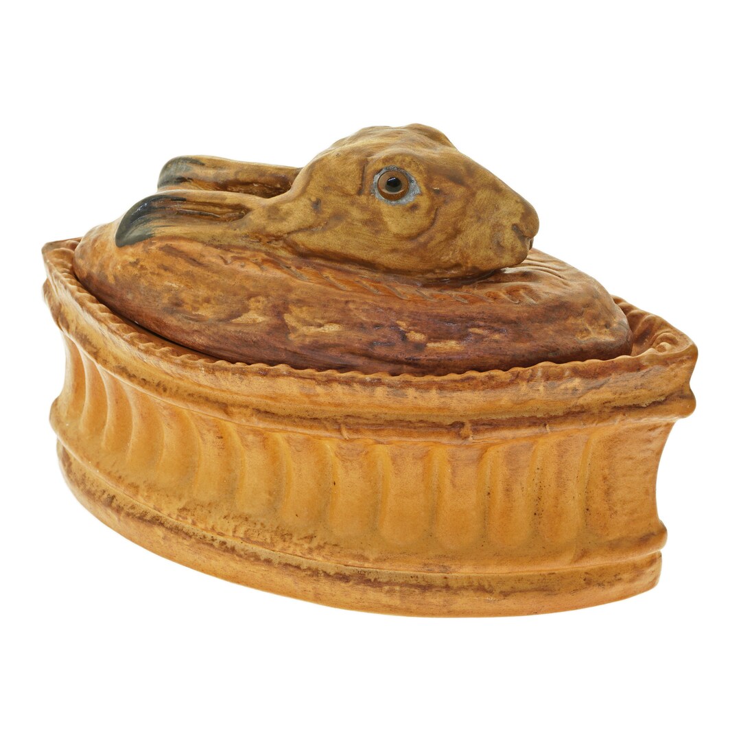 Pillivuyt Hare En Croute Game Tureen French Terrine Hare Glass Eyes ...