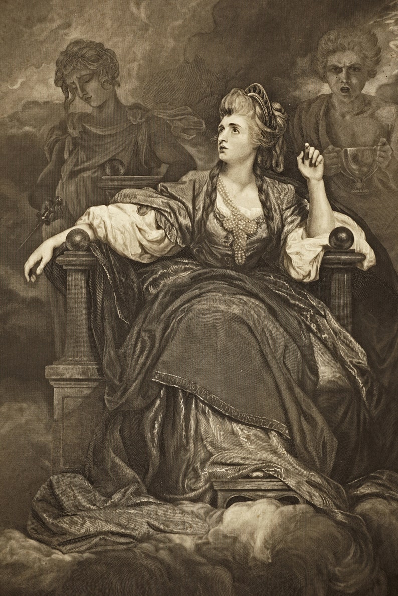 Mrs. Siddons as the Tragic Muse after Joshua Reynolds by J. | Etsy