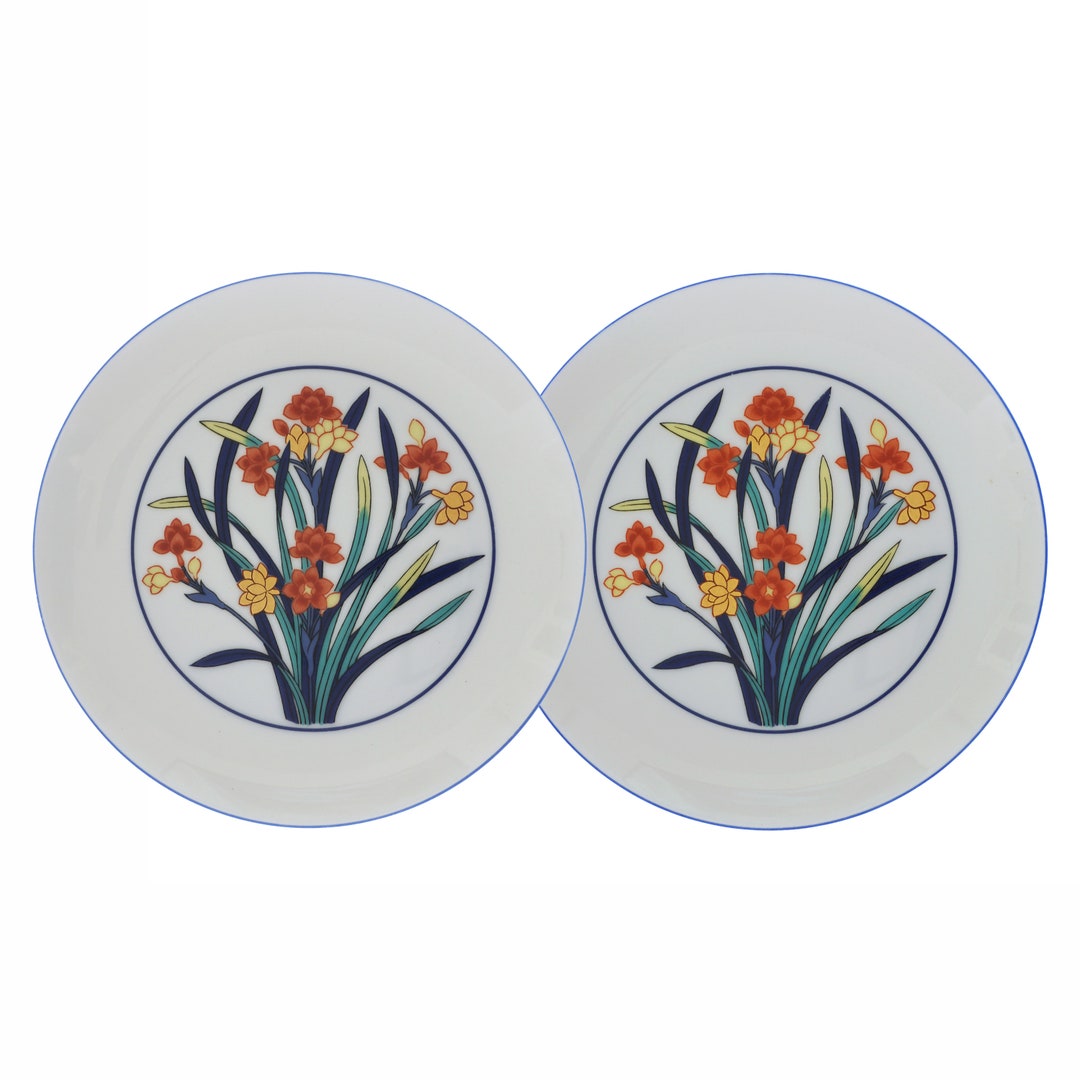 Tiffany & Co. Freesia Porcelain Cabinet Plates, Set of 2 - Etsy