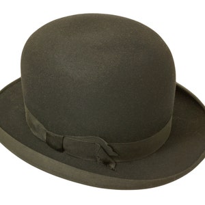 Vintage Stetson Derby Bowler Hat: Black Felt, Size 6 7/8 - Etsy