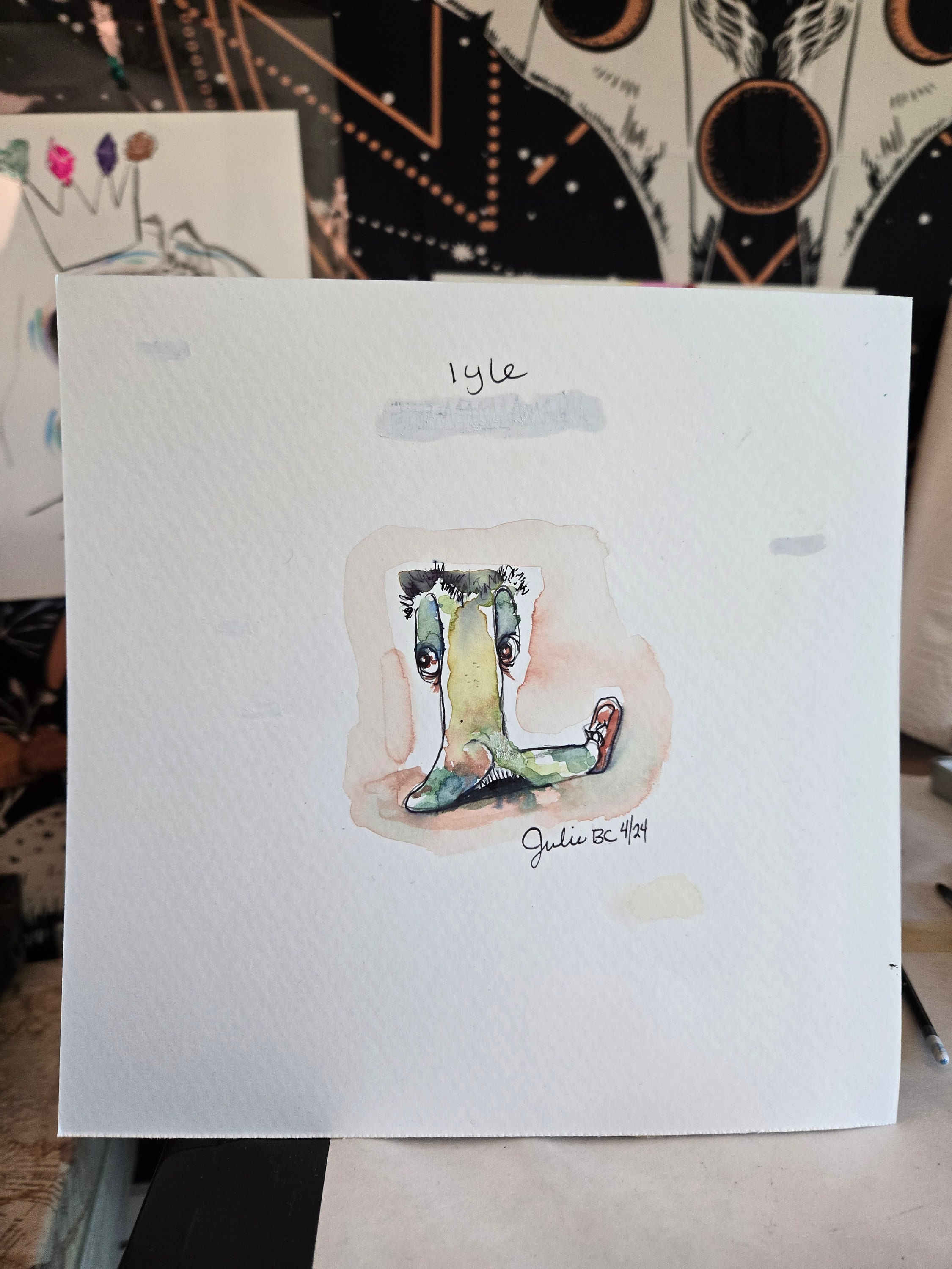 L is for Lyle: Creepy Letter Monsters...today's Letter Daily Artist ...