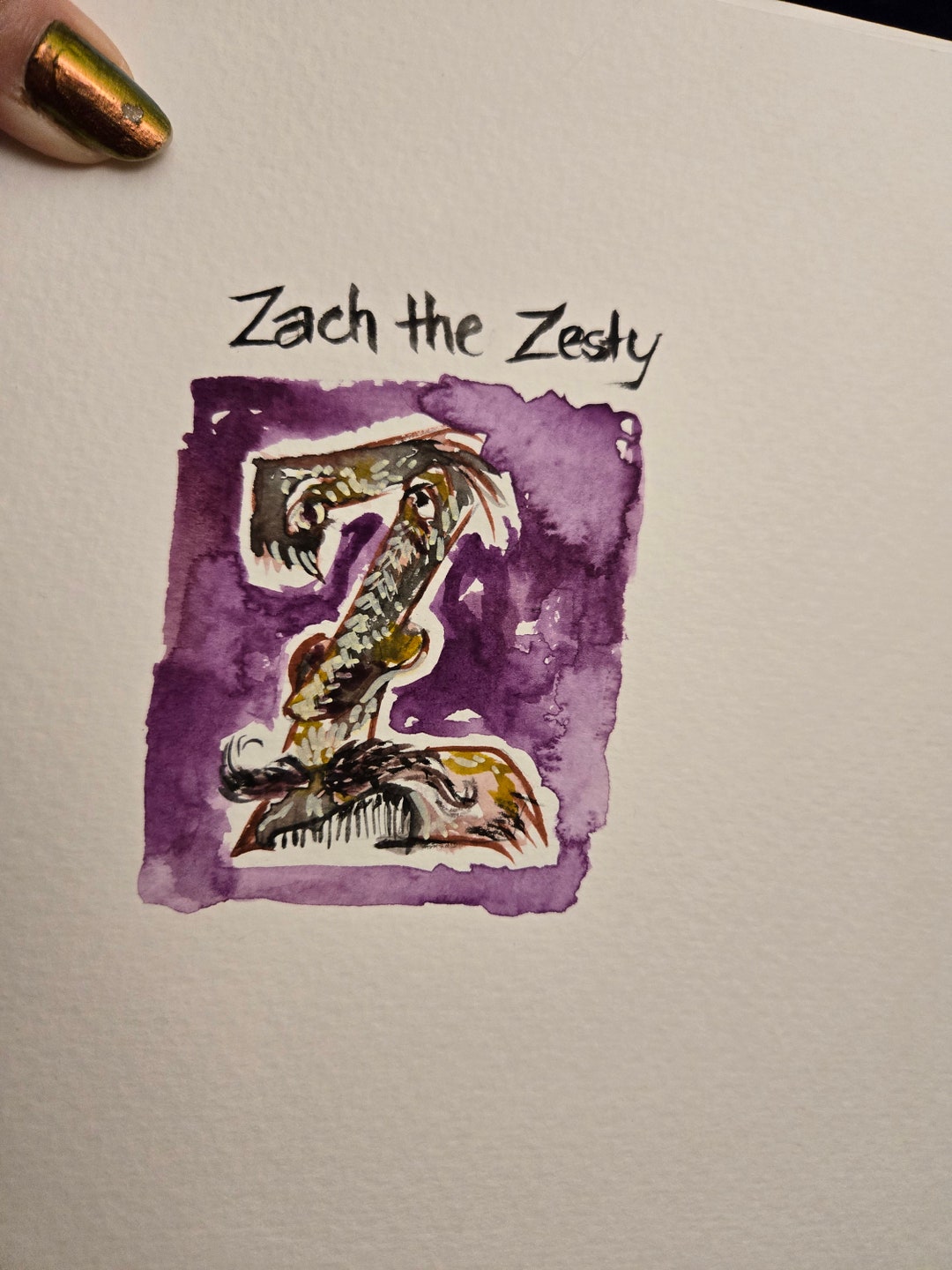 Zach the Zesty: Creepy Letter Monsters...today's Letter Daily Artist ...