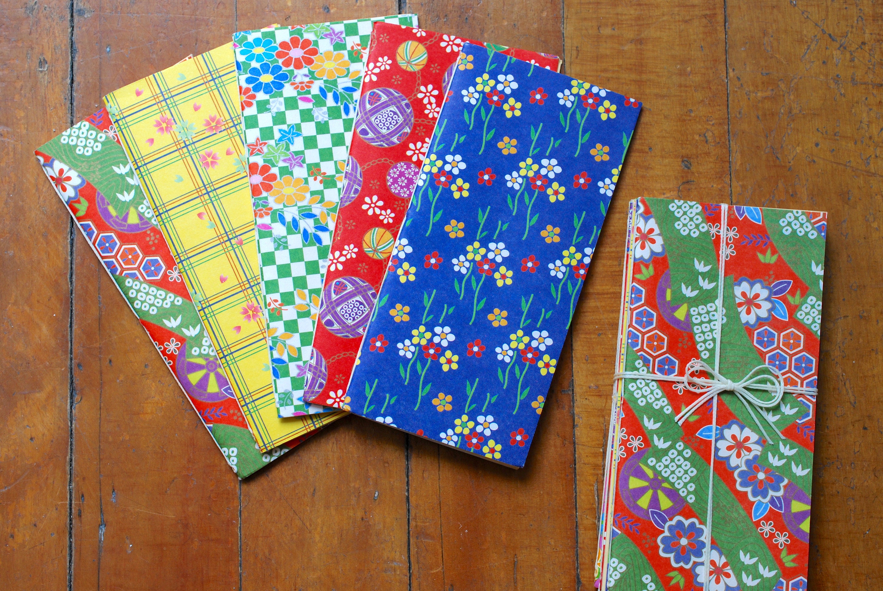 Limited Edition, Origami Paper Notebook Set, Traditional Hand-stitched ...