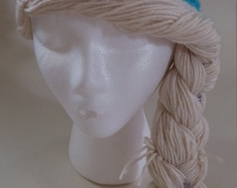 Elsa Inspired Crochet Frozen Snow Queen Yarn Wig - Etsy