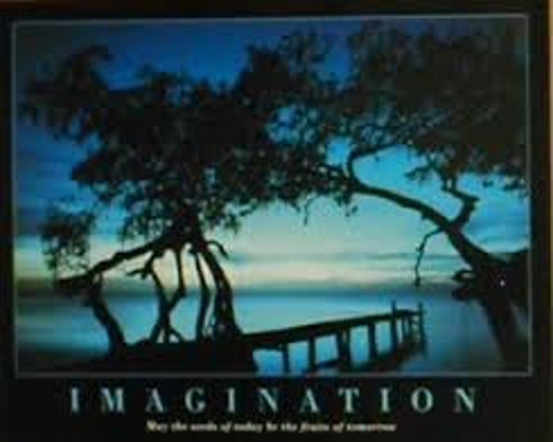 Imagination Inspirational Poster - Etsy
