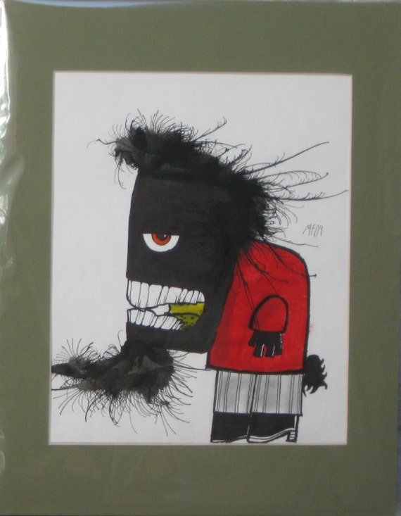 Attitude Original Monster Art - Etsy
