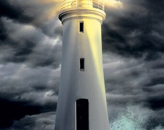 Lighthouse art | Etsy