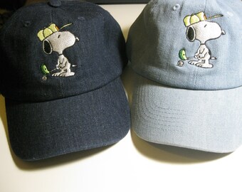 Snoopy Baseball Hat - Etsy
