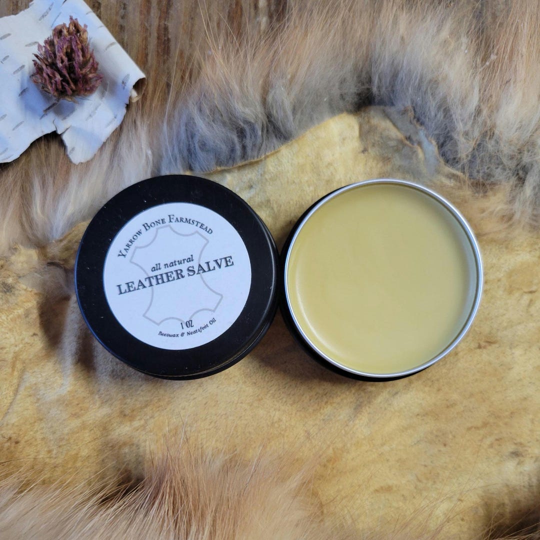 Beeswax & Neatsfoot Oil Natural Leather Conditioner for Boots, Belts ...