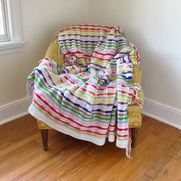 Multi Colored Throw - Etsy
