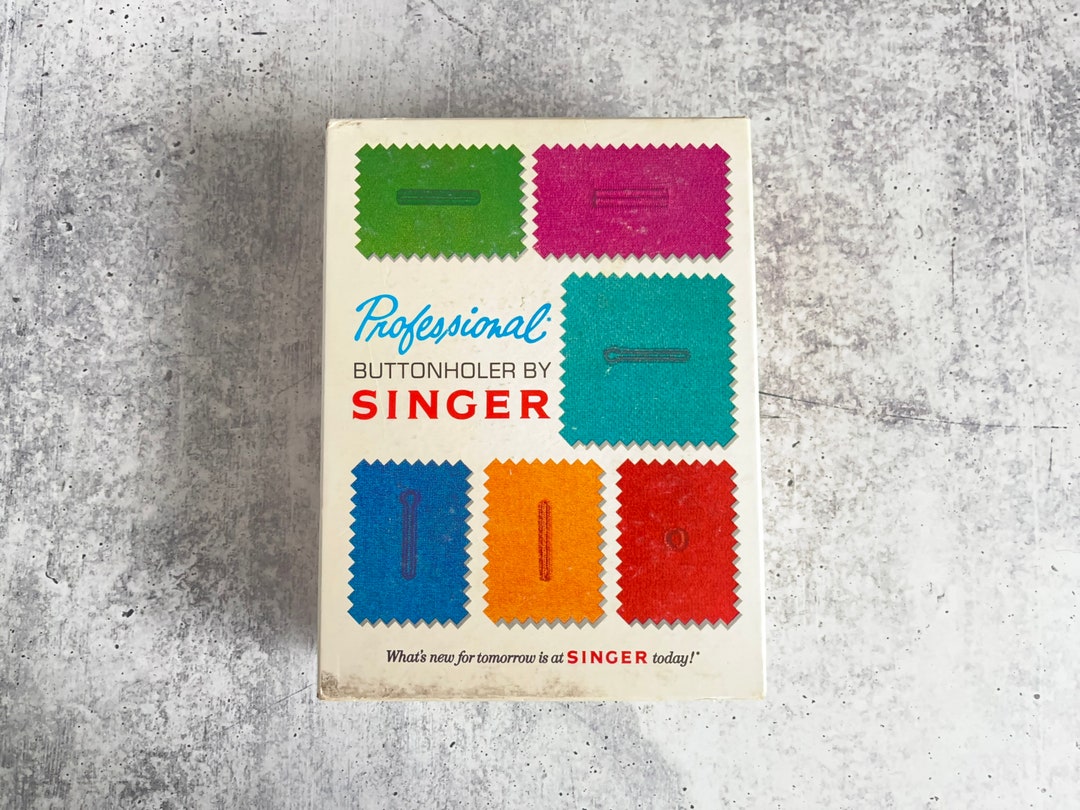 Vintage Singer Buttonholer, Professional Buttonholer by Singer, 102880 ...