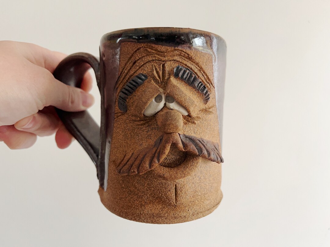 Mustache Mug, Funny Face Mug, With Secret Face Inside, Facial Hair ...