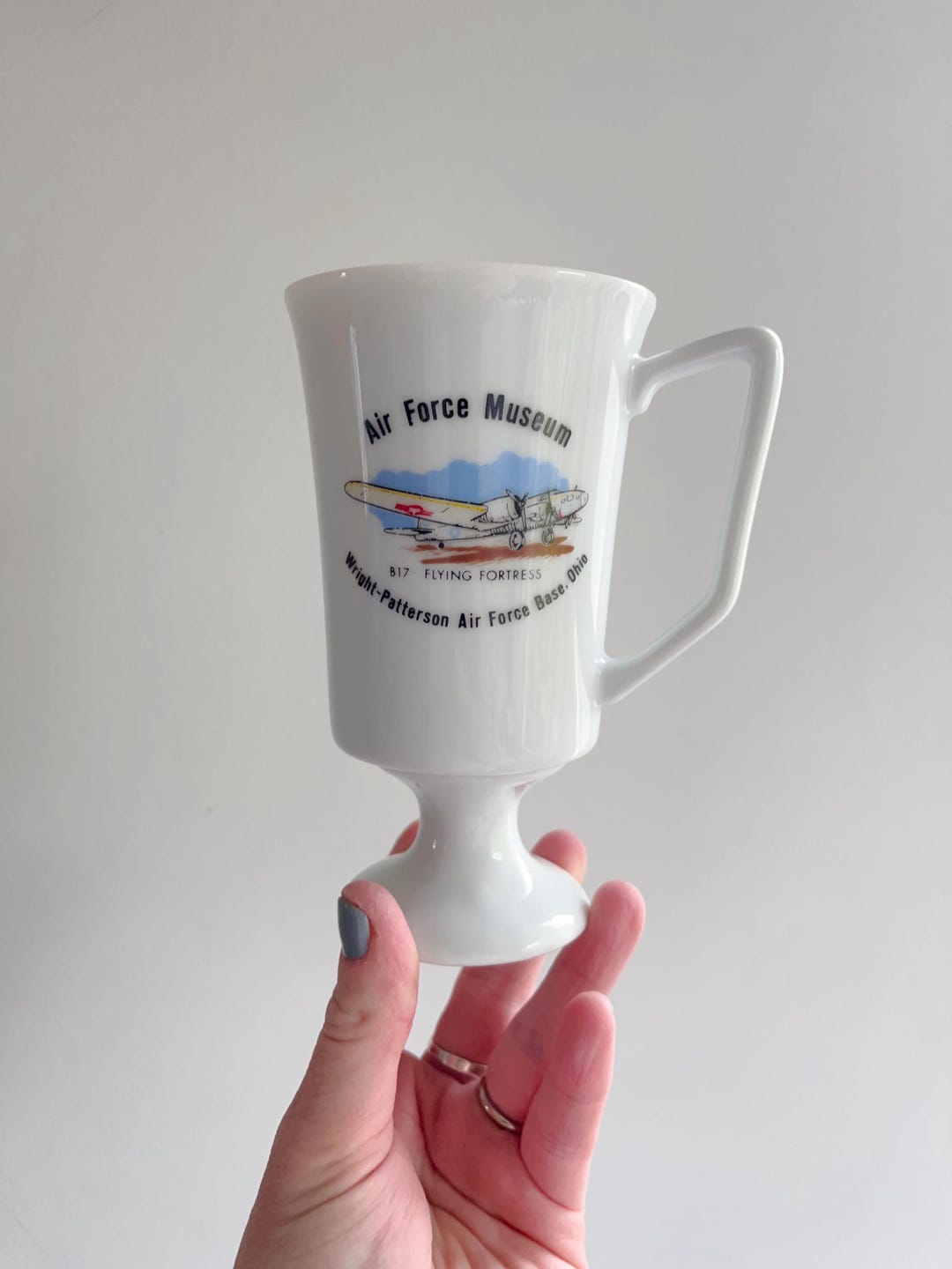 Vintage Air Force Museum Pedestal Mug, Dayton Ohio Mug, Wright ...