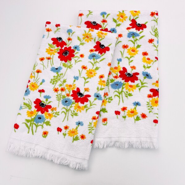 Floral Bath Towels - Etsy