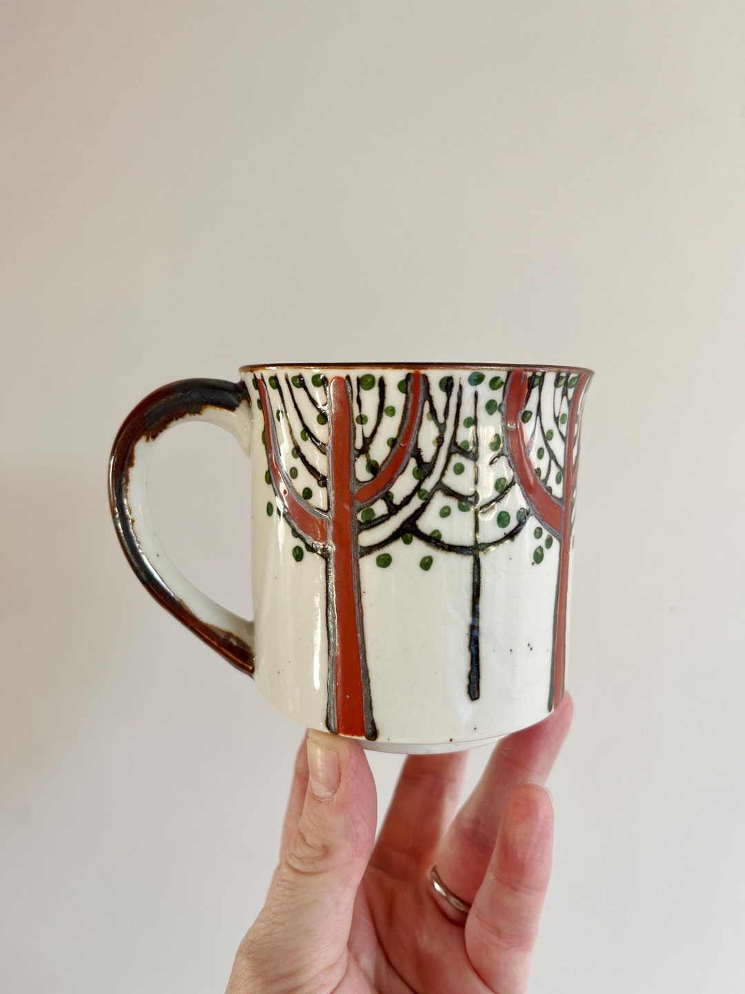 Vintage Otagiri Tree Mug, Ceramic Whimsical Tree Mug, Naturalist Gift ...
