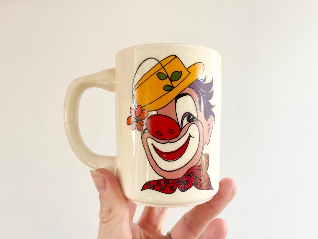 Vintage Circus Clown Mug, Circus Coffee Mug, Clown Decor, Clown ...