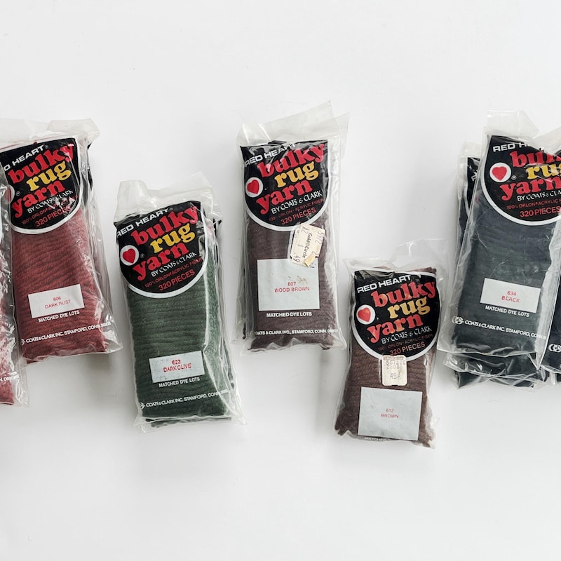 Vintage Yarn Dark Brown - Etsy