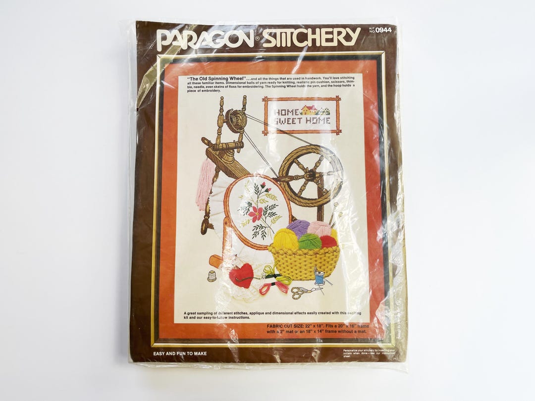 Paragon Stitchery the Old Spinning Wheel Kit, Paragaon Kit 0944 ...