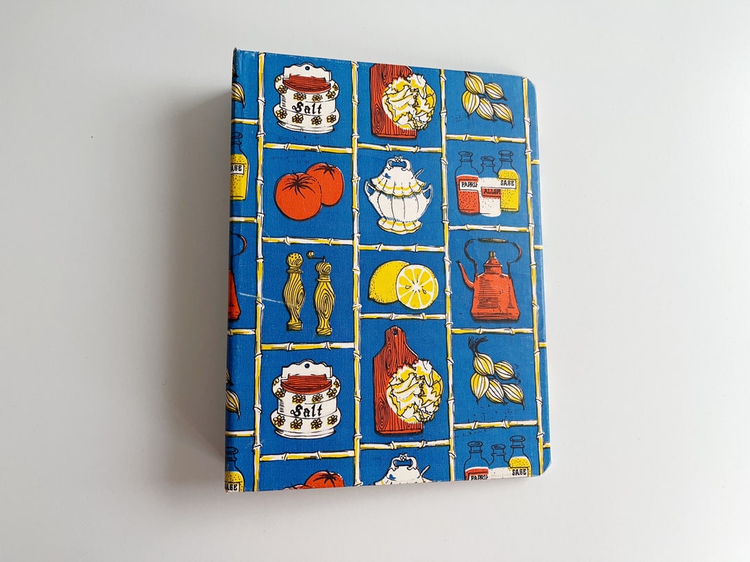 Small Recipe File Binder, Vintage Empty Recipe Binder, 3 Ring Binder ...