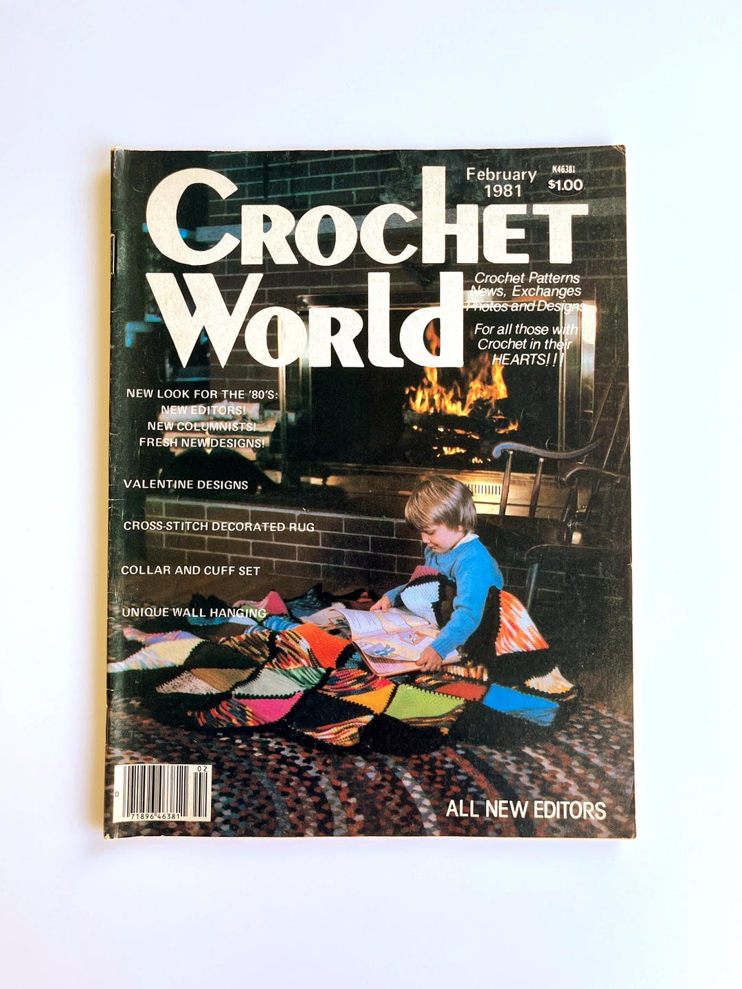 Crochet World 1981 Magazine, February 81, 80s Crochet Magazine, Vintage ...