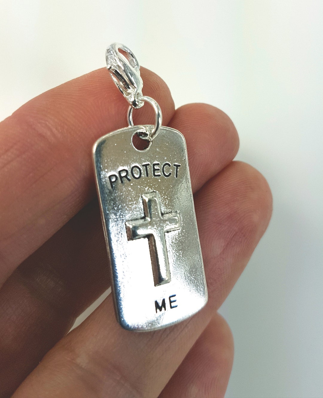 Protect Me Charm - Cross Charm -be Still and Know That I Am God Charm ...