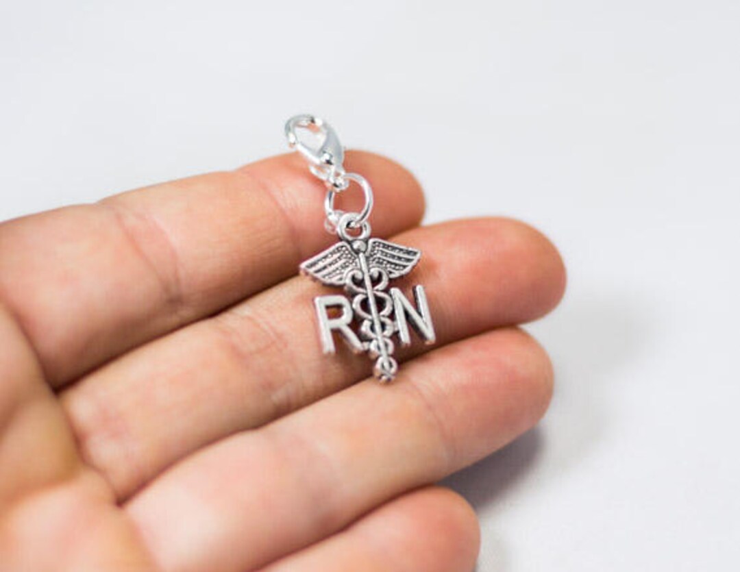 RN Nurse Charm - Nurses Clip on Charm - Medical Clip on Charm - Nurse ...