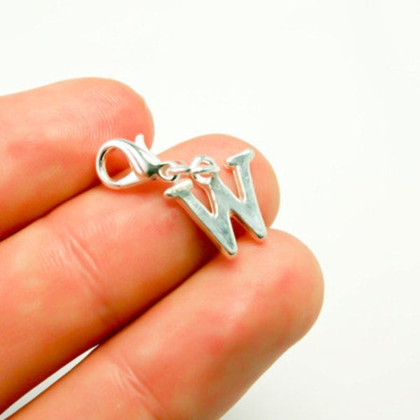 Letter W Charm - Etsy
