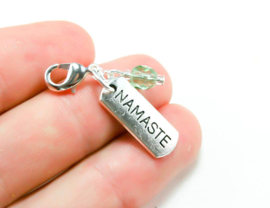 Namaste Clip on Charm | Yoga Lover Add on Namaste Charm | Yoga Charm ...
