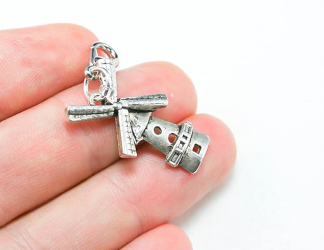 Windmill Zipper Clip on Charm Dutch Windmill Pull Zip Charm Dutch Charm ...