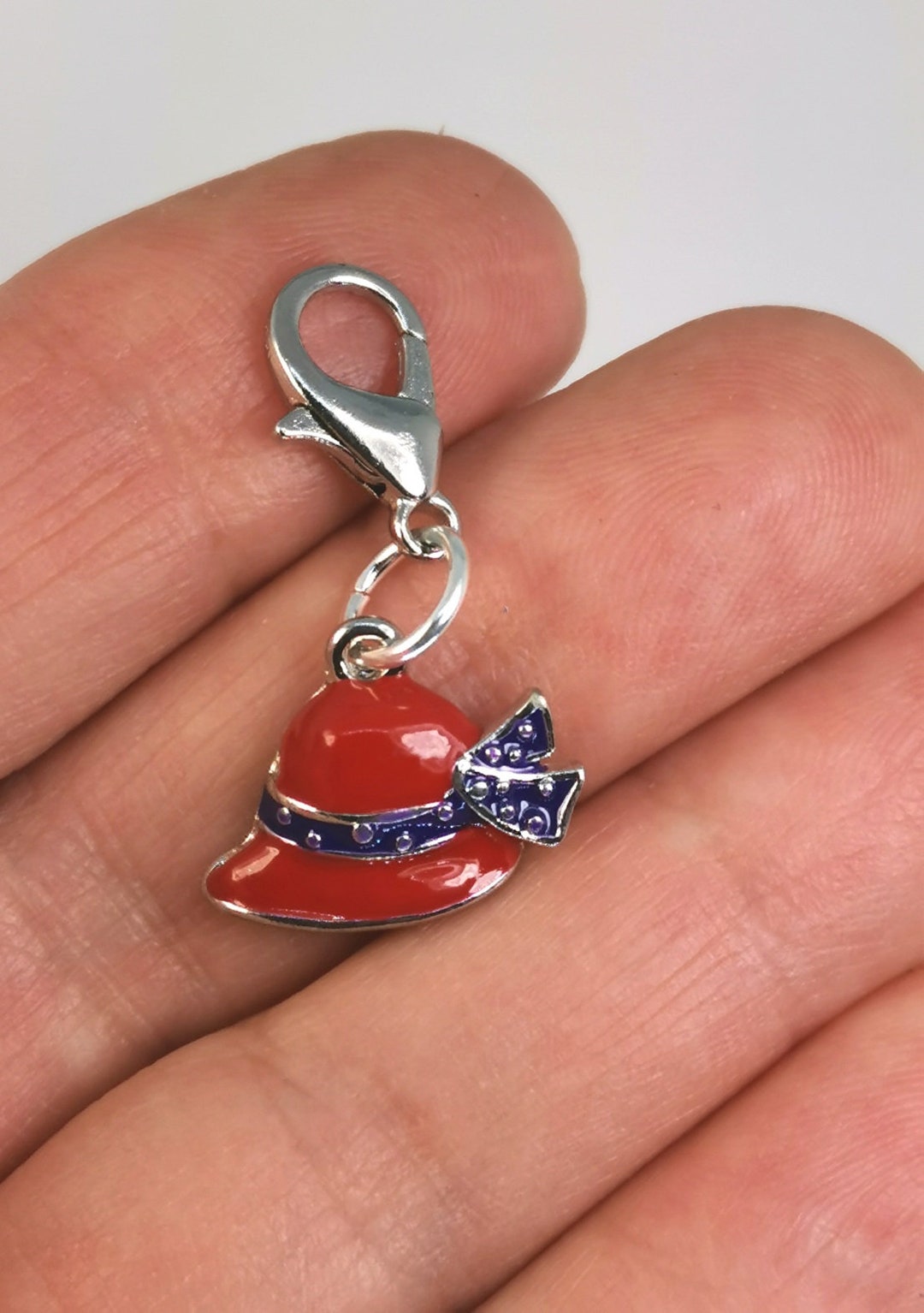 Hat Clip on Charm | Floppy Hat Zipper Pull Charm | Clothing Bracelet ...