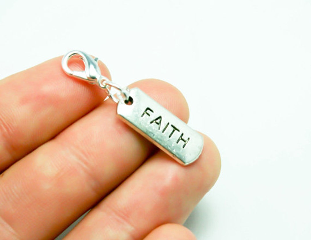 Faith Charm. Faith Clip on Charm - Religious Charm - Religion Charm ...