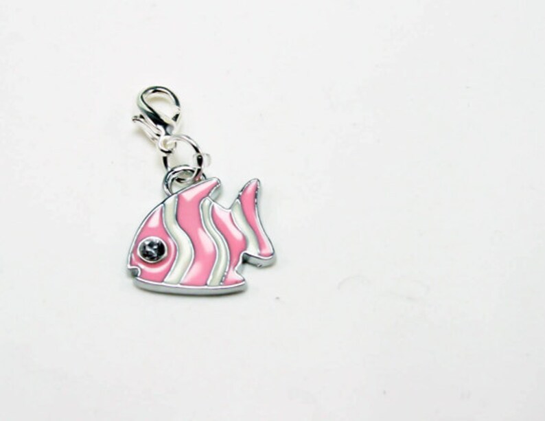 Pink Fish Charm. Finding Nemo Dori Charm. Enamel Fish Charm. - Etsy
