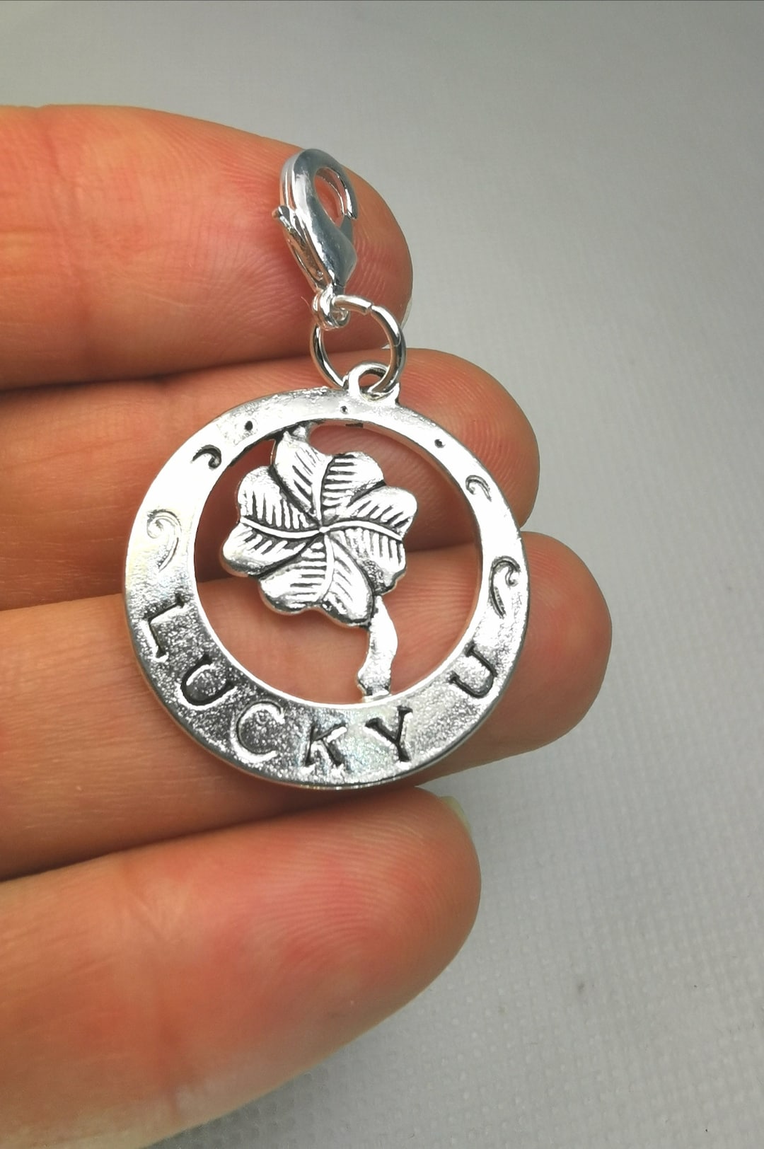 Good Luck Charm | Four Leaf Clover Lucky U Charm | Lucky Charm Keychain ...