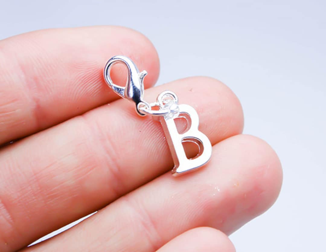 Initial B Bracelet Charm | Letter B Bracelet Charm | Alphabet Letter B ...