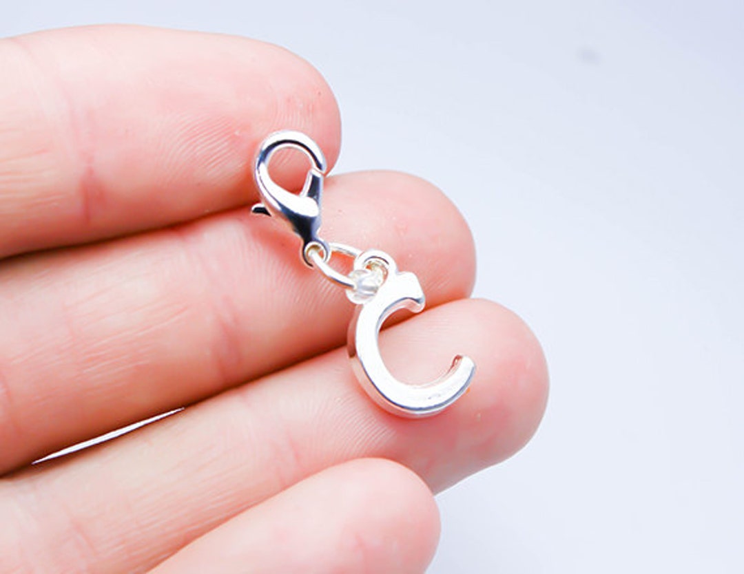 Letter C Charm. Silver Letter C Alphabet Charm. Bracelet Charm. SCC678 ...